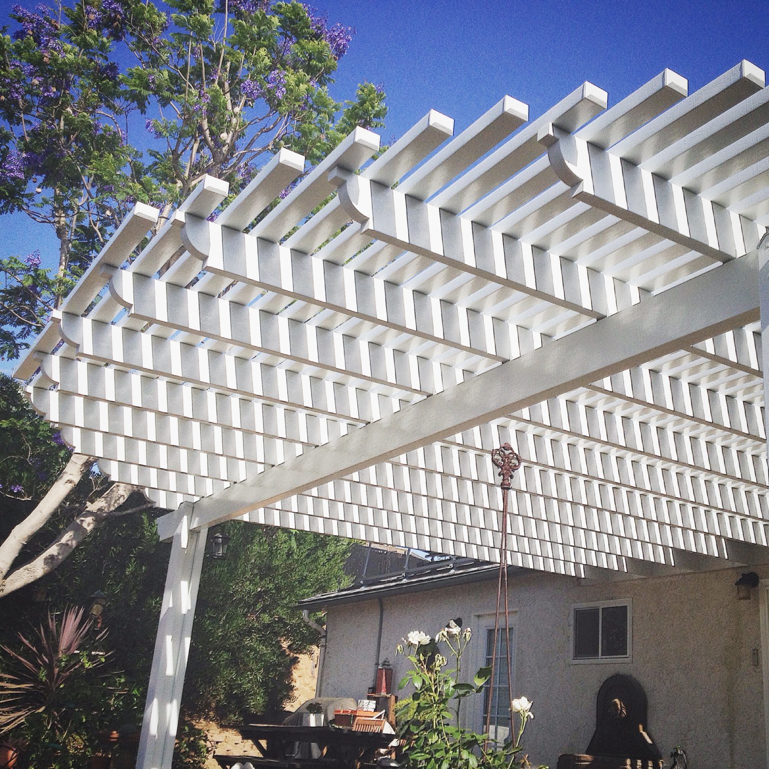 Patio Cover With Lattice Walls